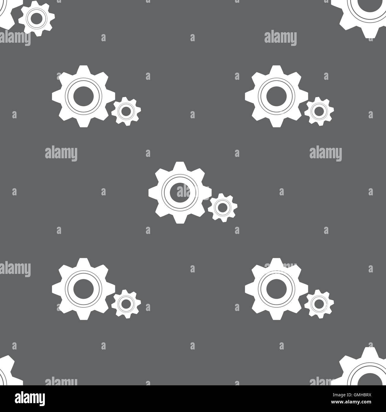 Cog settings sign icon. Cogwheel gear mechanism symbol. Seamless ...