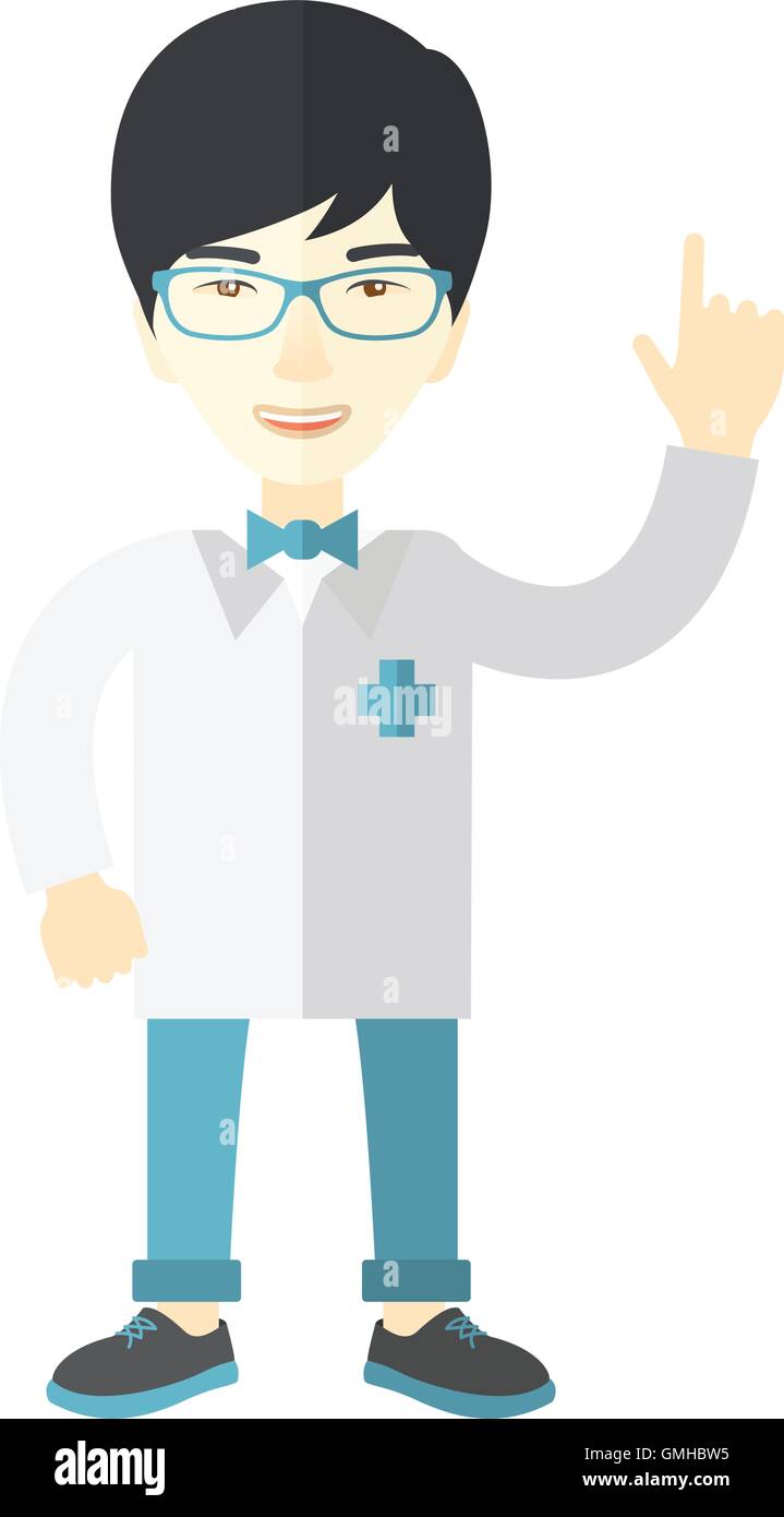 Doctor pointing finger Stock Vector Images - Alamy
