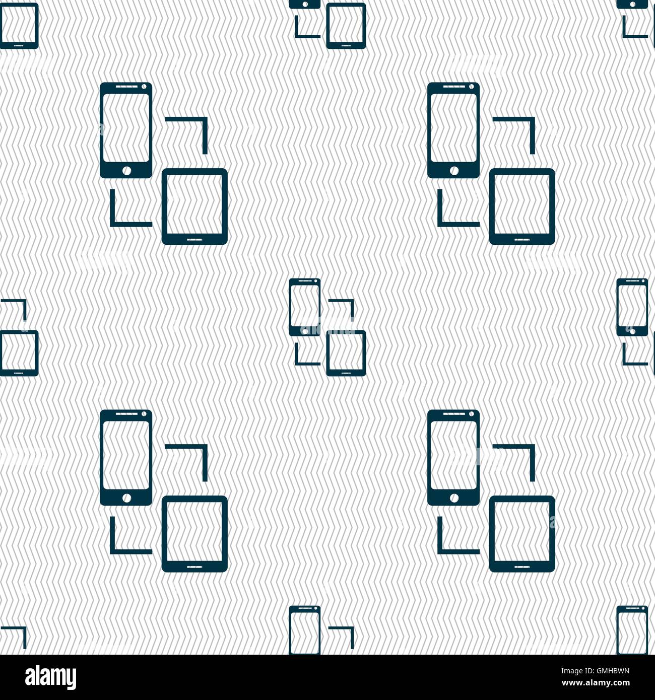 Synchronization sign icon. communicators sync symbol. Data exchange ...