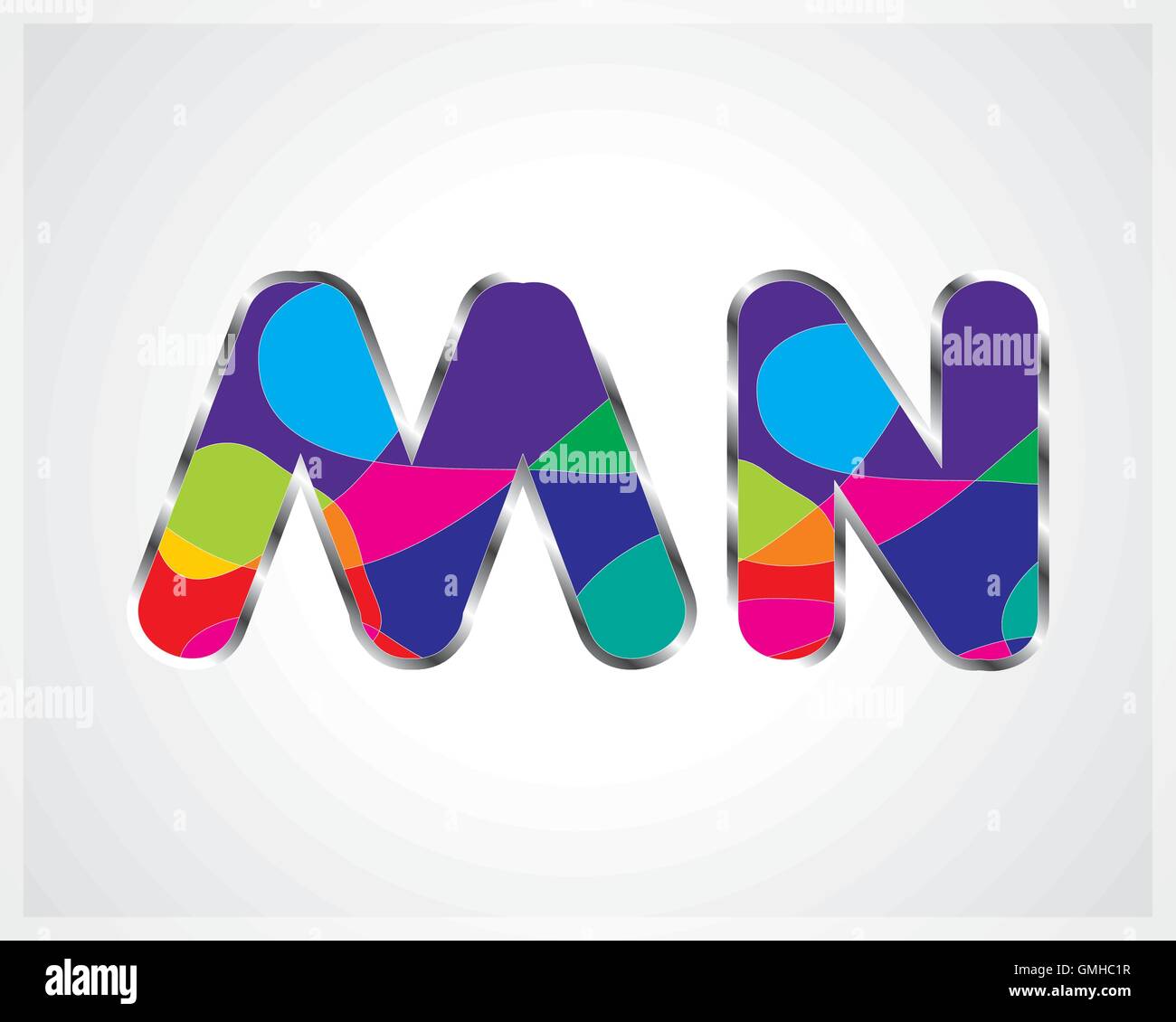 colorful shapes Alphabet Stock Vector Image & Art - Alamy