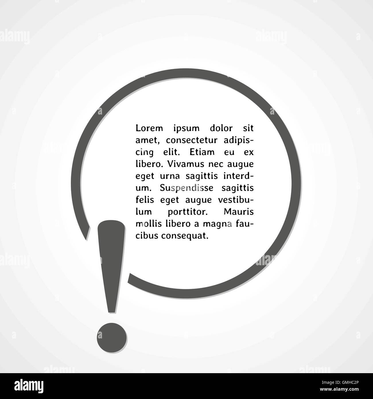 exclamation mark and circle Stock Vector Image & Art - Alamy