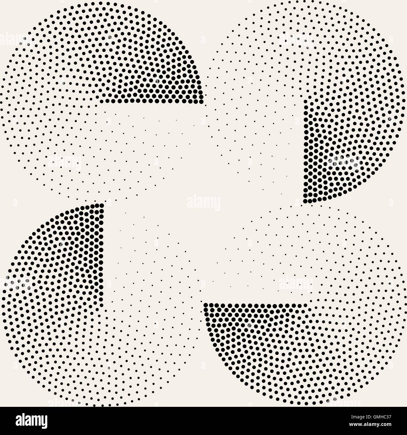 Vector Seamless Black & White Half Circles Stippling Halftone Pattern ... Vector Seamless Black & White Half Circles Stippling Halftone Pattern ...