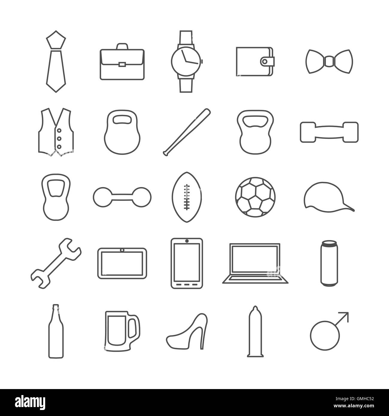 Icons man, vector illustration Stock Vector Image & Art - Alamy