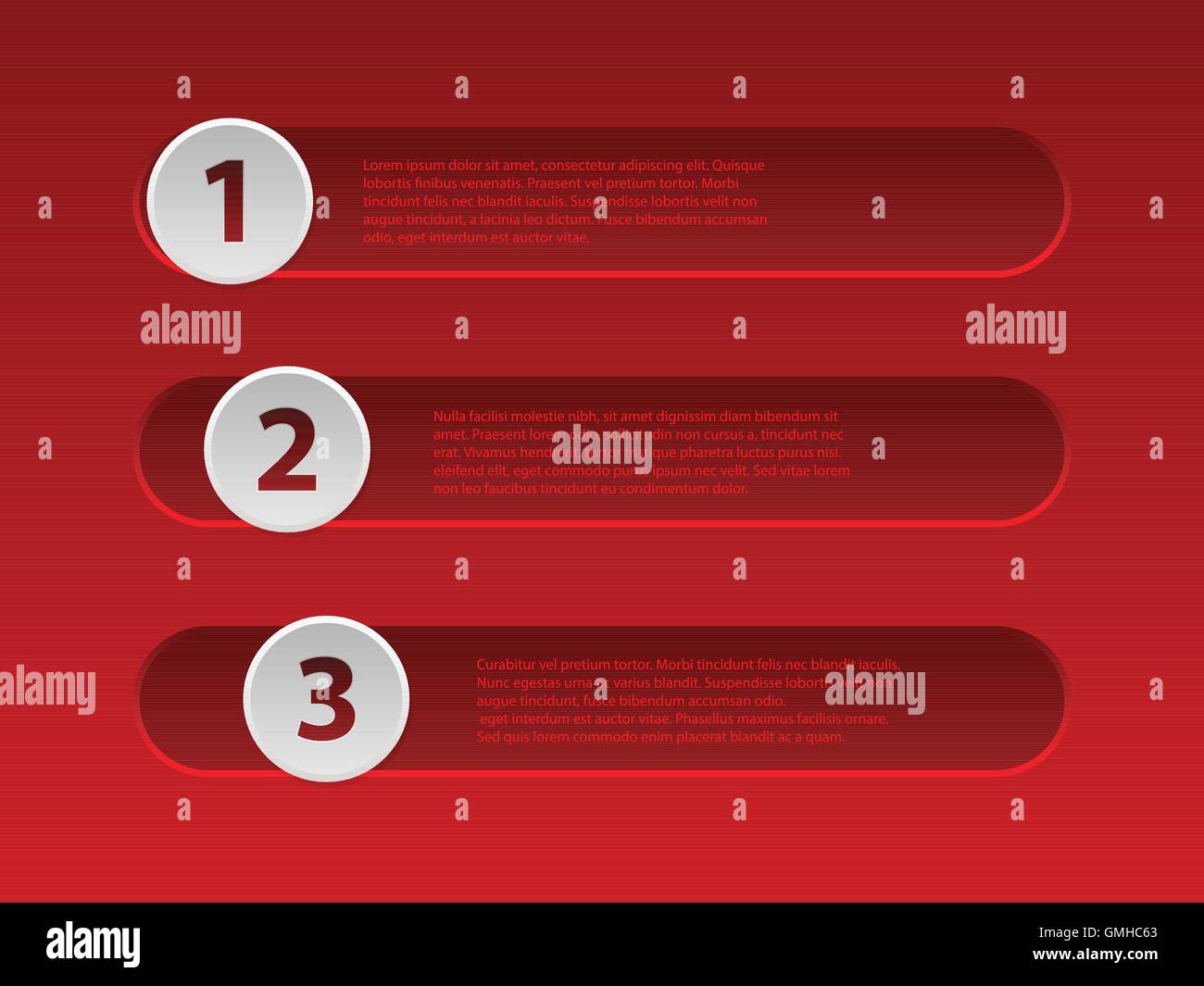 Red infographic design with options Stock Vector Image & Art - Alamy
