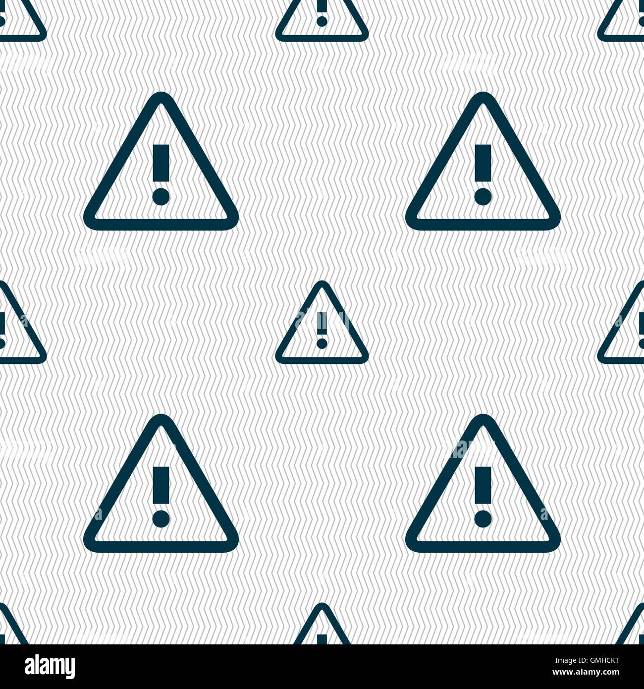 Attention caution sign icon. Exclamation mark. Hazard warning symbol ...