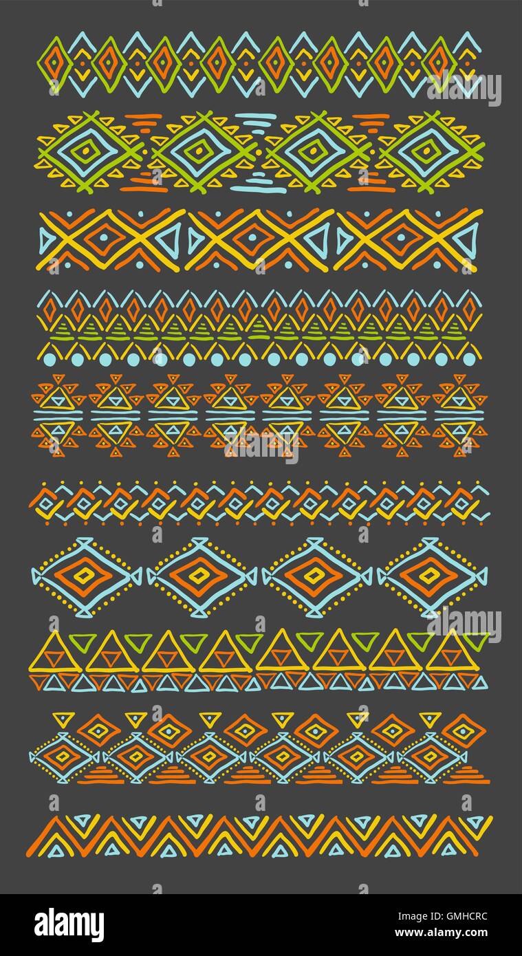 set of abstract geometric line patterns Stock Vector Image & Art - Alamy