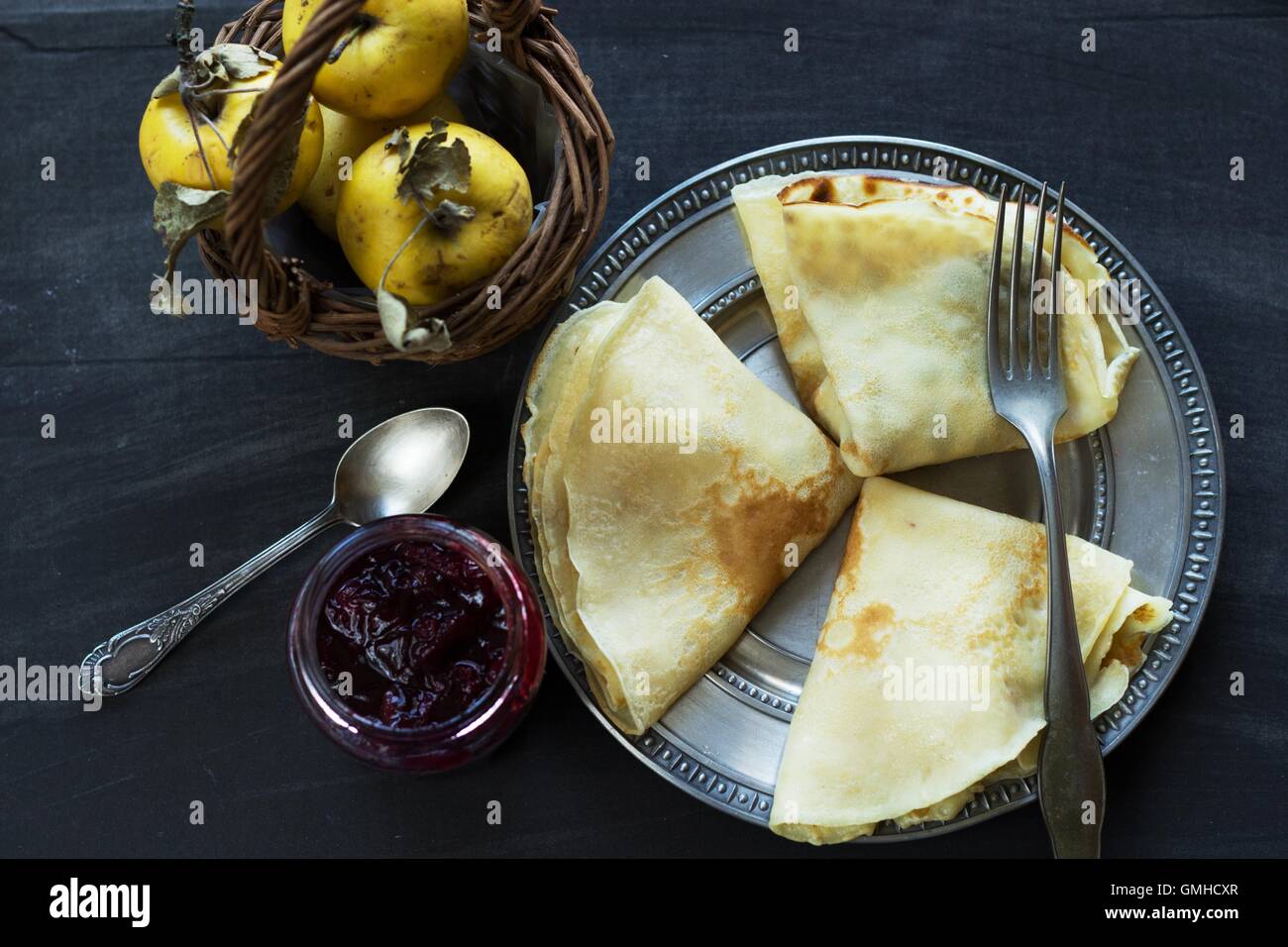 French crepes hi-res stock photography and images - Alamy