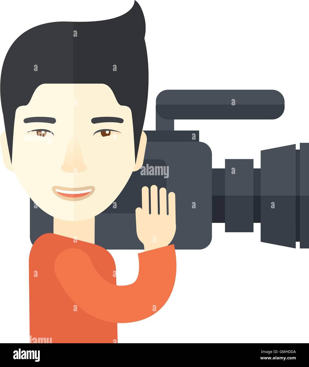 Asian man smiling Stock Vector Images - Alamy