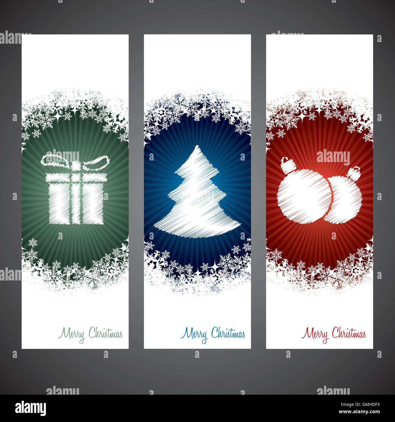 Christmas shopping label designs with symbols and snow Stock Vector ...
