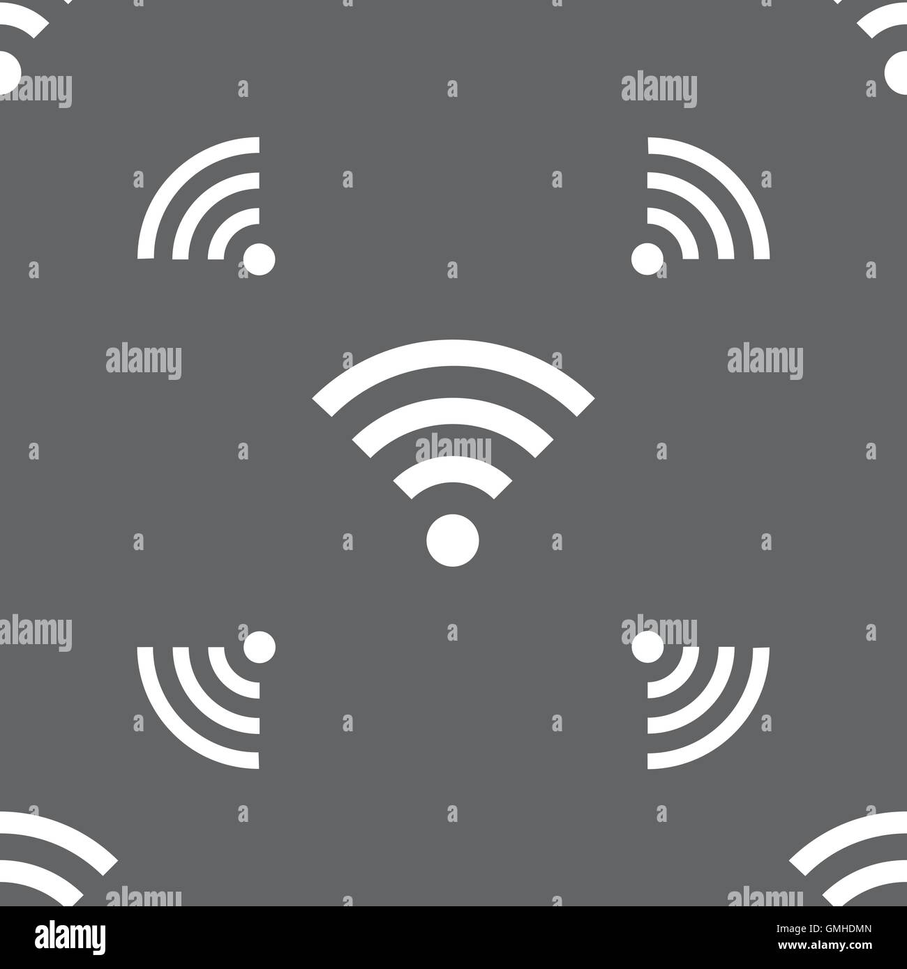 Wifi sign. Wi-fi symbol. Wireless Network icon zone. Seamless pattern ...