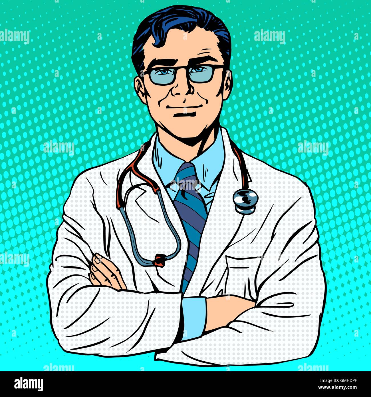 Vintage stethoscope Stock Vector Images - Alamy