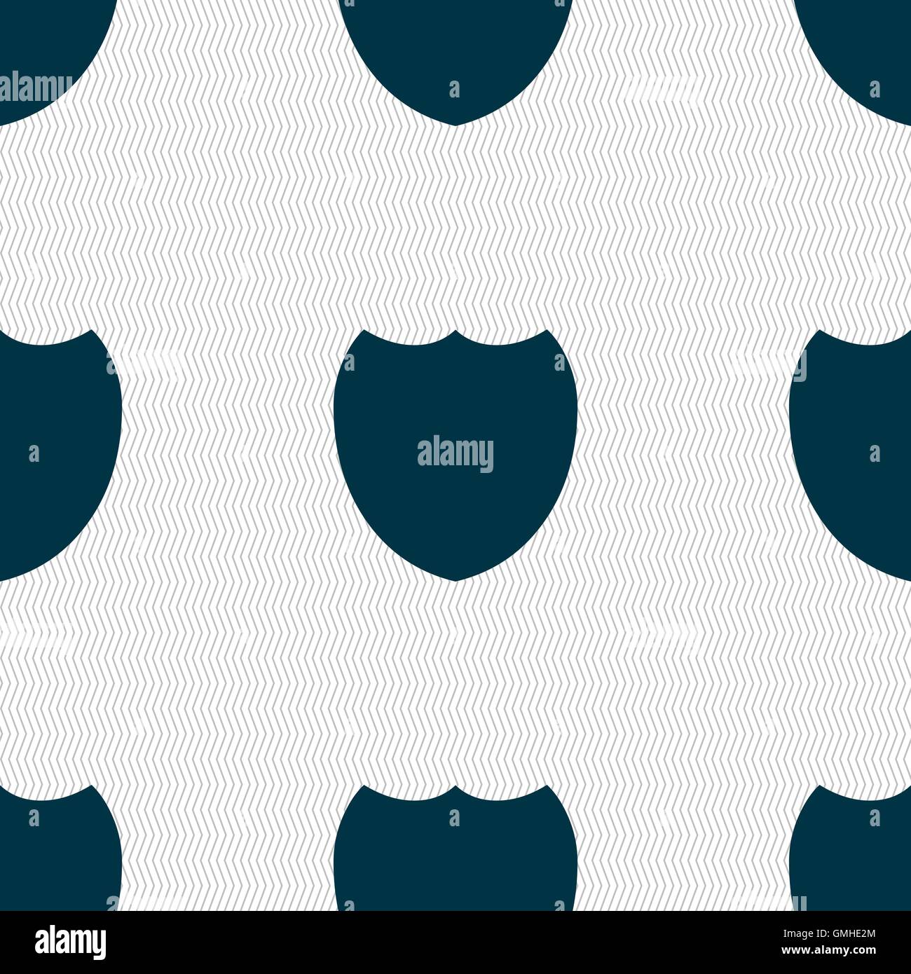 Shield sign icon. Protection symbol. Seamless abstract background with ...