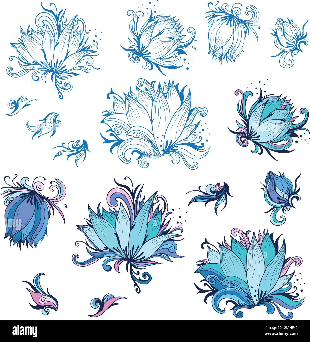 Isolated flower design Stock Vector Images - Alamy