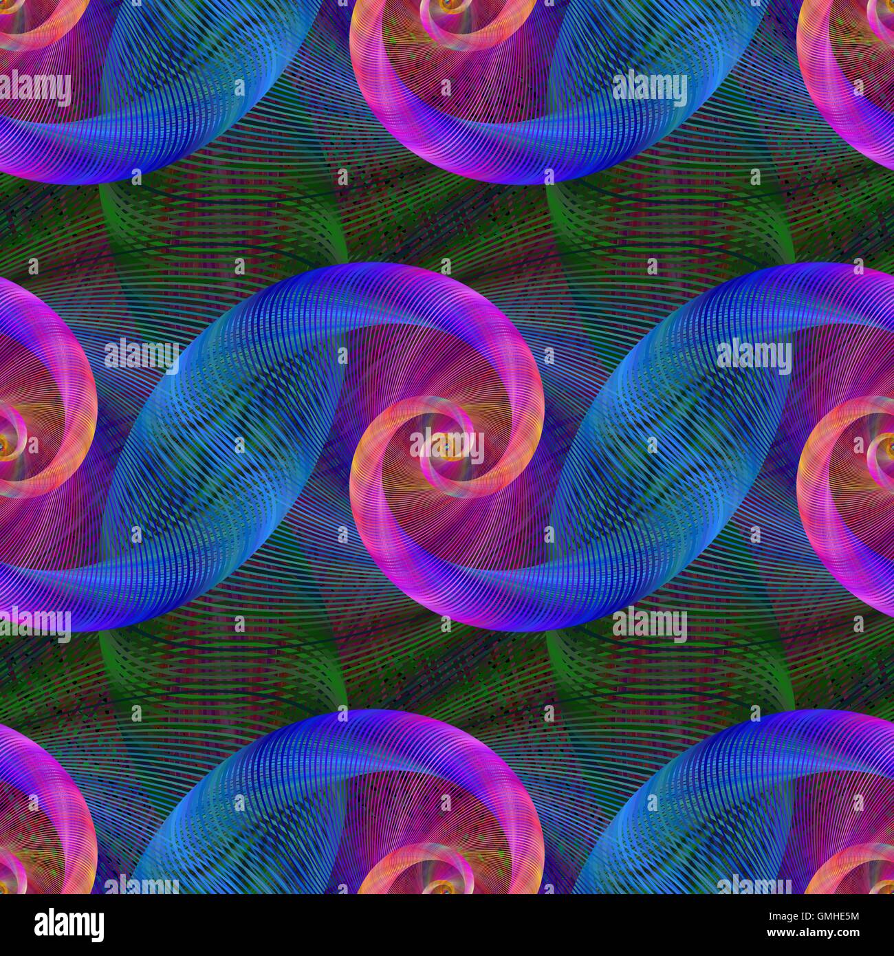 Computer generated spiral fractal pattern background Stock Vector Image ...