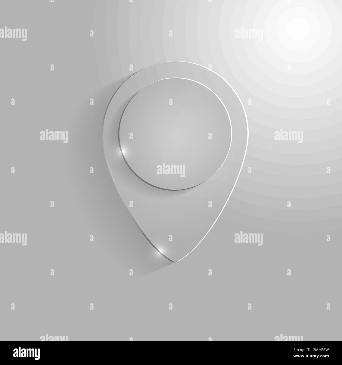 Pointer map navigation location Black and White Stock Photos & Images - Alamy