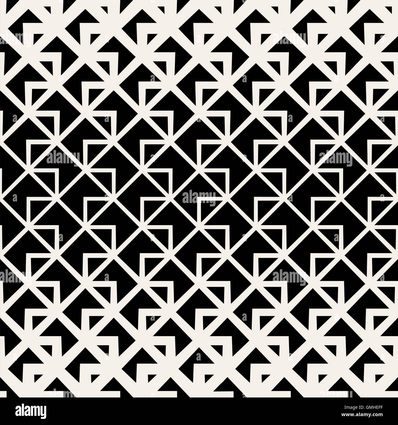 Vector Seamless Triangle Geometric Grid Lines Pattern Stock Vector ...