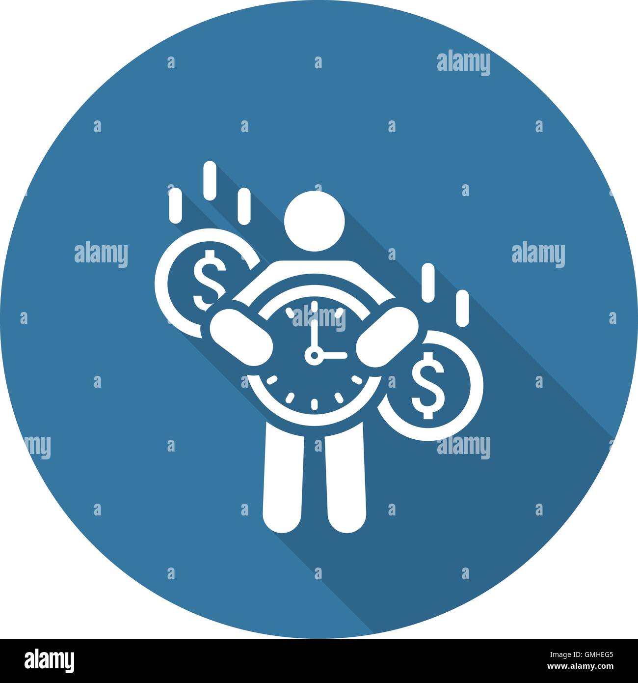 Value of Time Icon. Flat Design Stock Vector Image & Art - Alamy