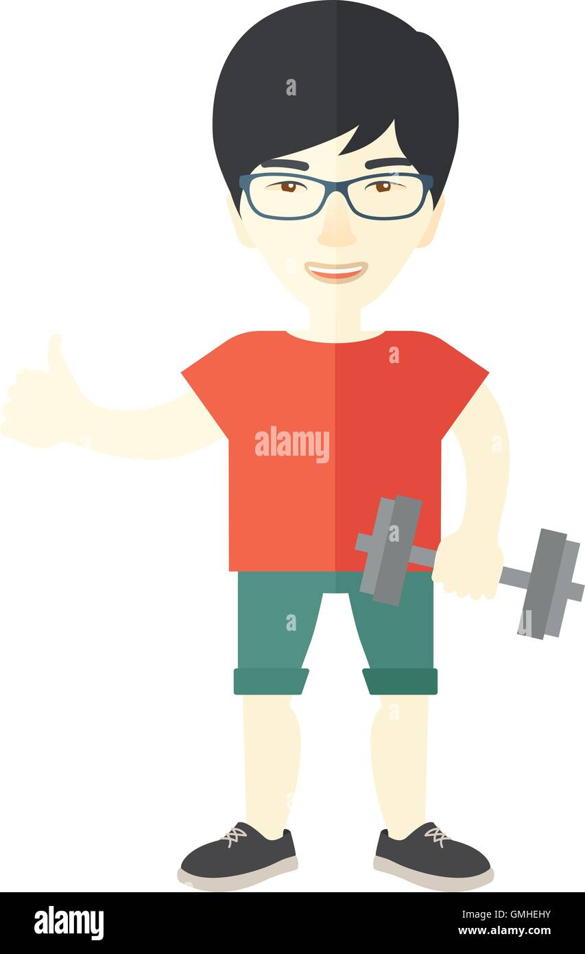 Male asian man standing Stock Vector Images - Alamy