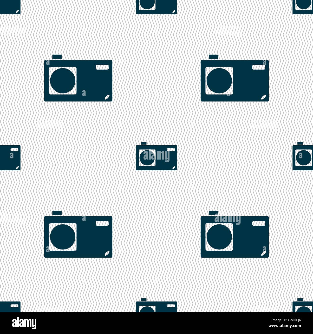 Photo camera sign icon. Digital symbol. Seamless abstract background ...