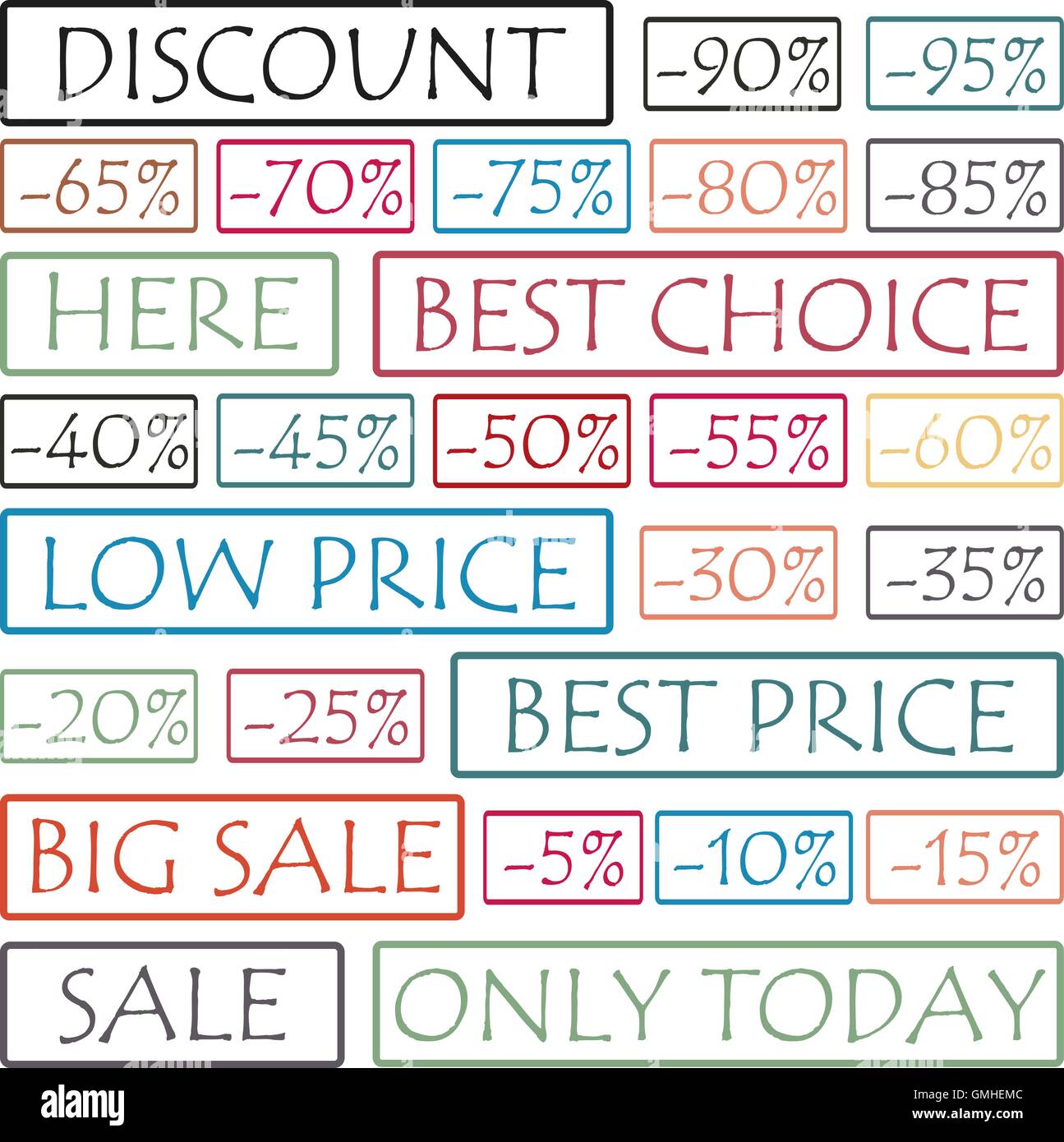 Stamp Set, vector illustration Stock Vector Image & Art - Alamy