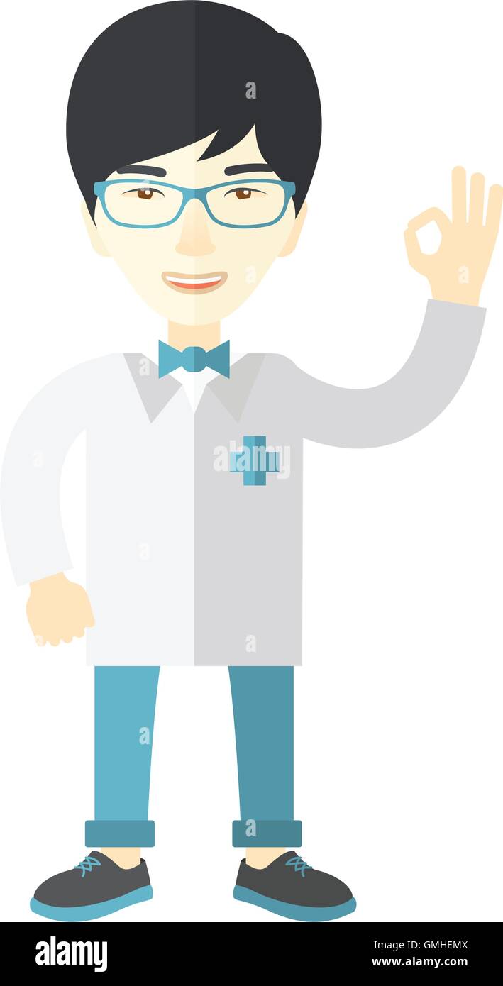 Doctor pointing Stock Vector Images - Alamy