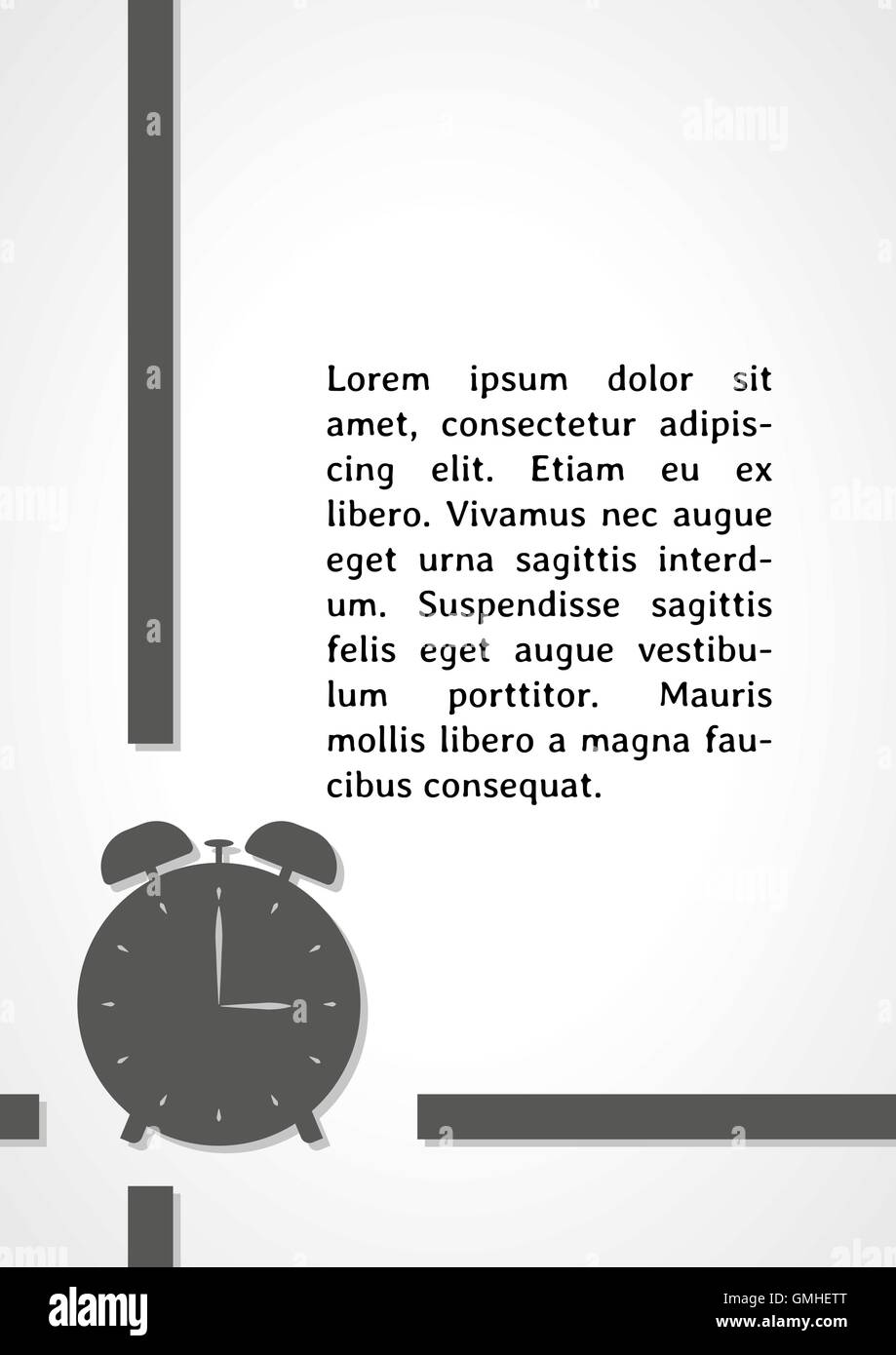 alarm clock dark infographics Stock Vector Image & Art - Alamy