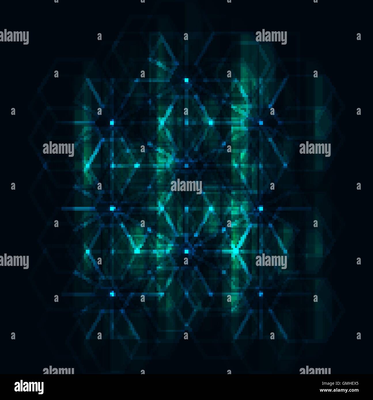 Hexagonal grille Stock Vector Images - Alamy