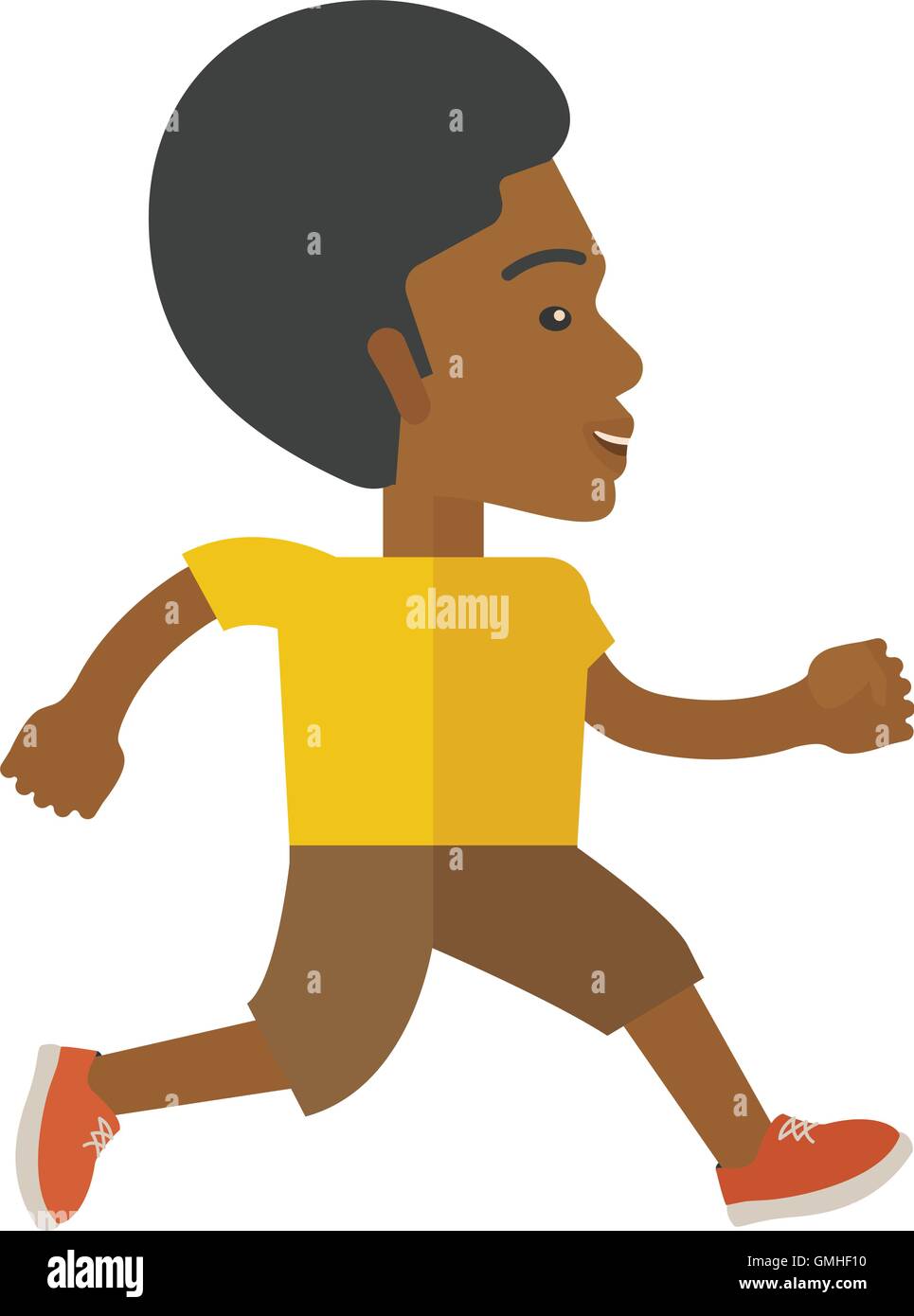 Active african american sportsman Stock Vector Images - Alamy
