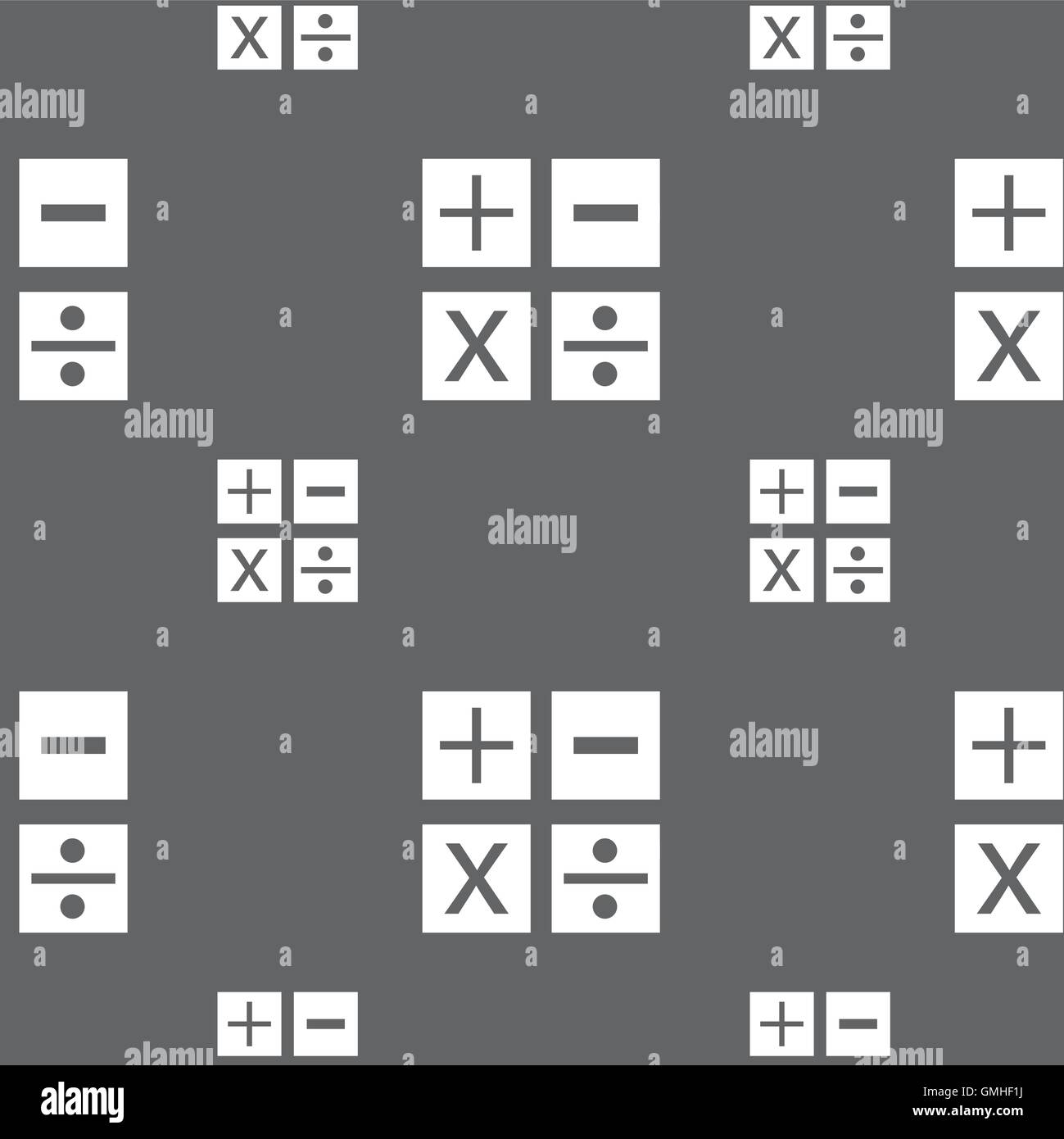 Multiplication, division, plus, minus icon Math symbol Mathematics ...