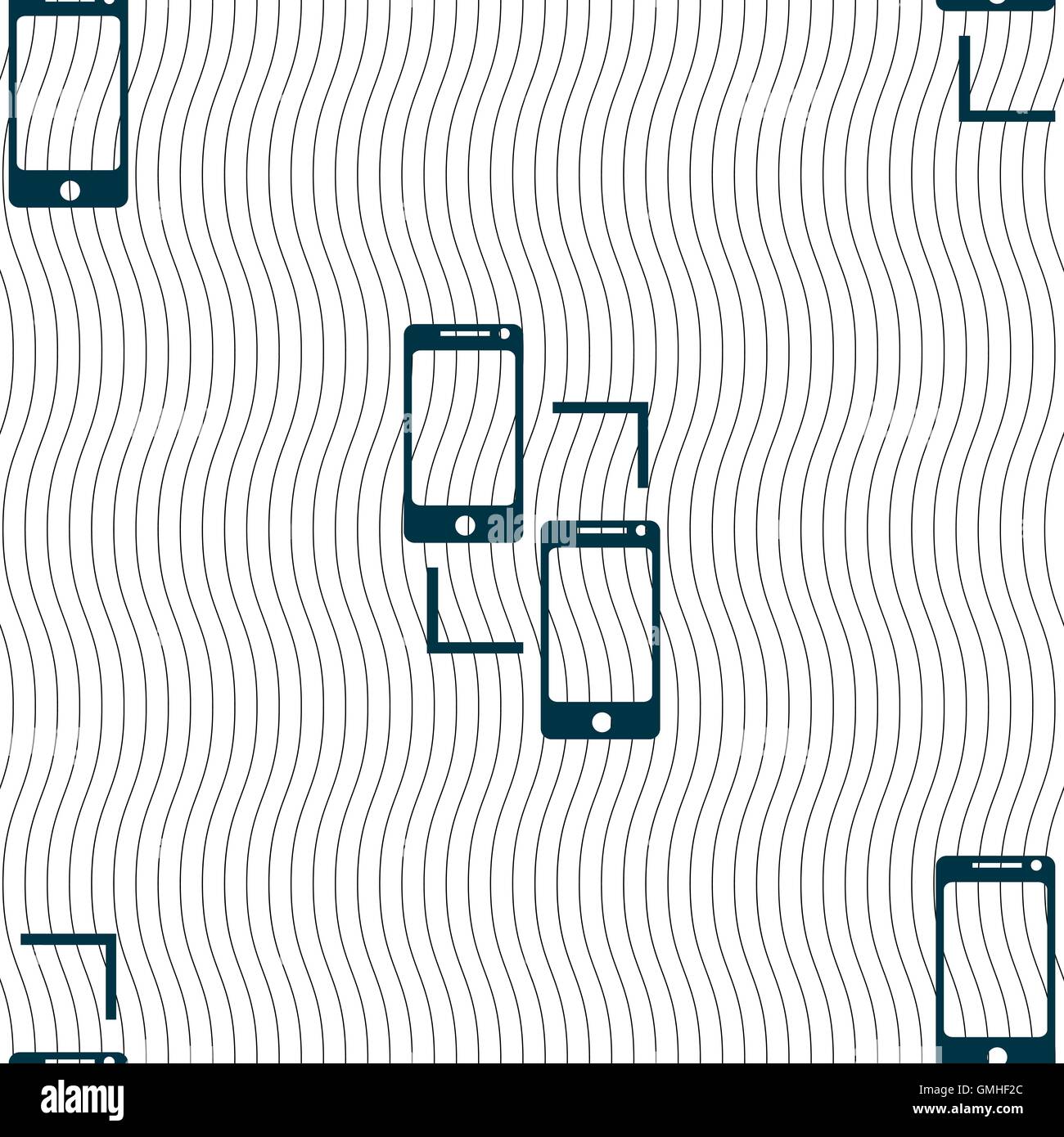 Synchronization sign icon. communicators sync symbol. Data exchange ...
