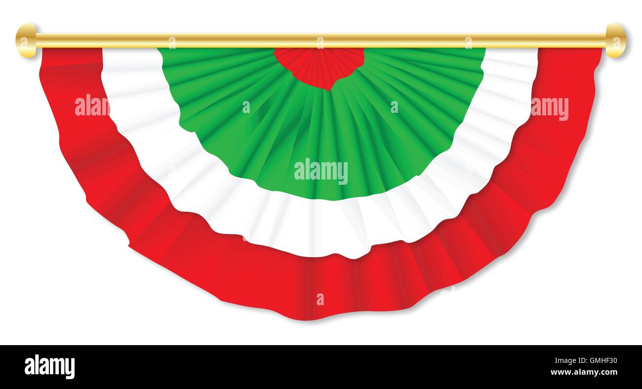 Italian flag bunting hi-res stock photography and images - Alamy