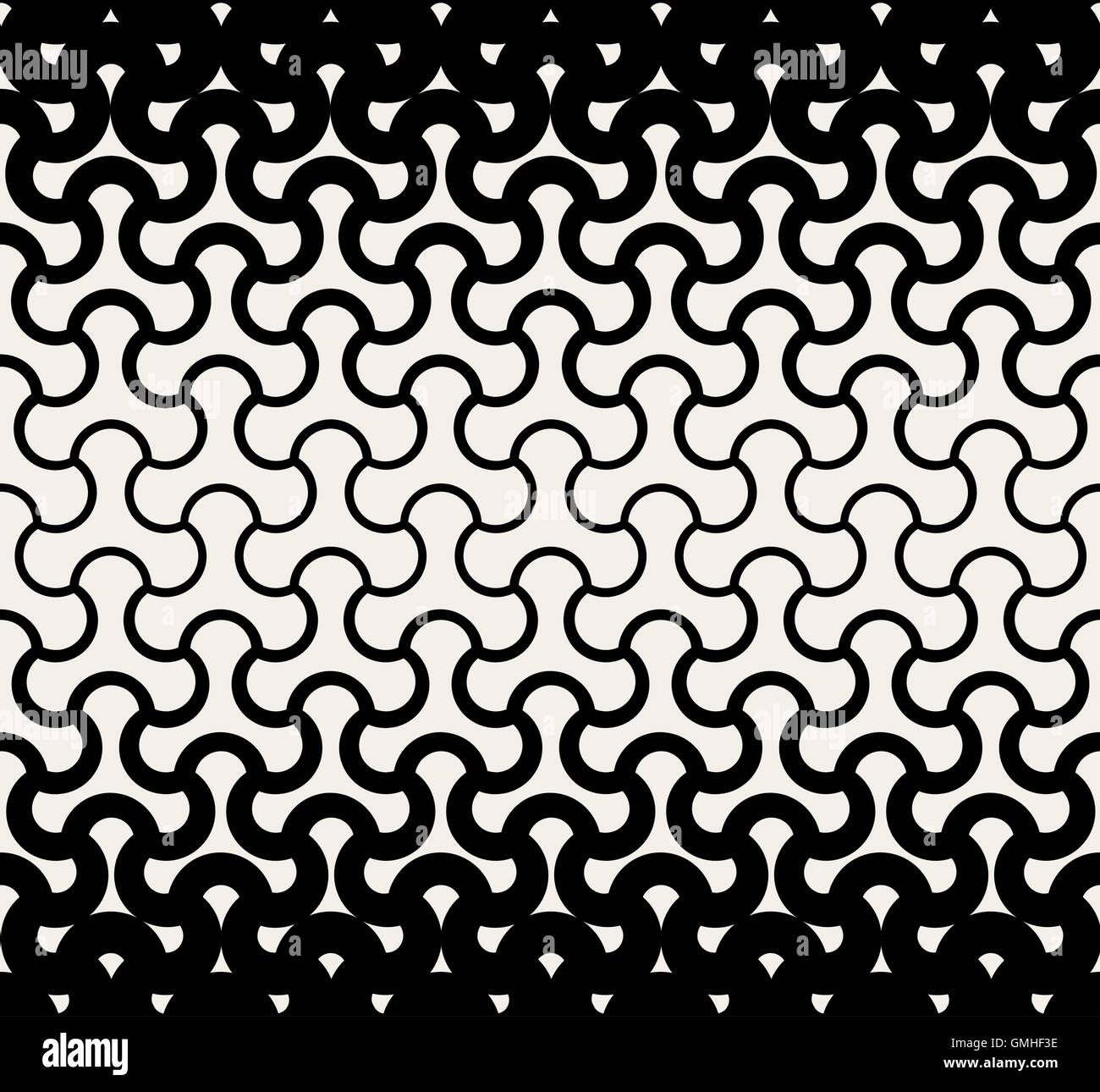 Vector Seamless Rounded Triangle Shape Halftone Pattern Stock Vector ...