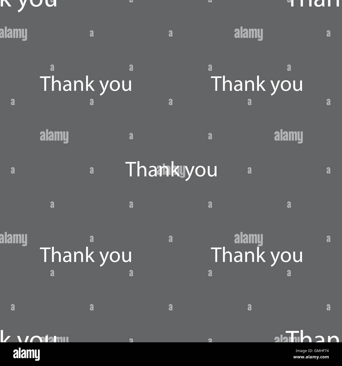 Thank you sign icon. Gratitude symbol. Seamless pattern on a gray ...