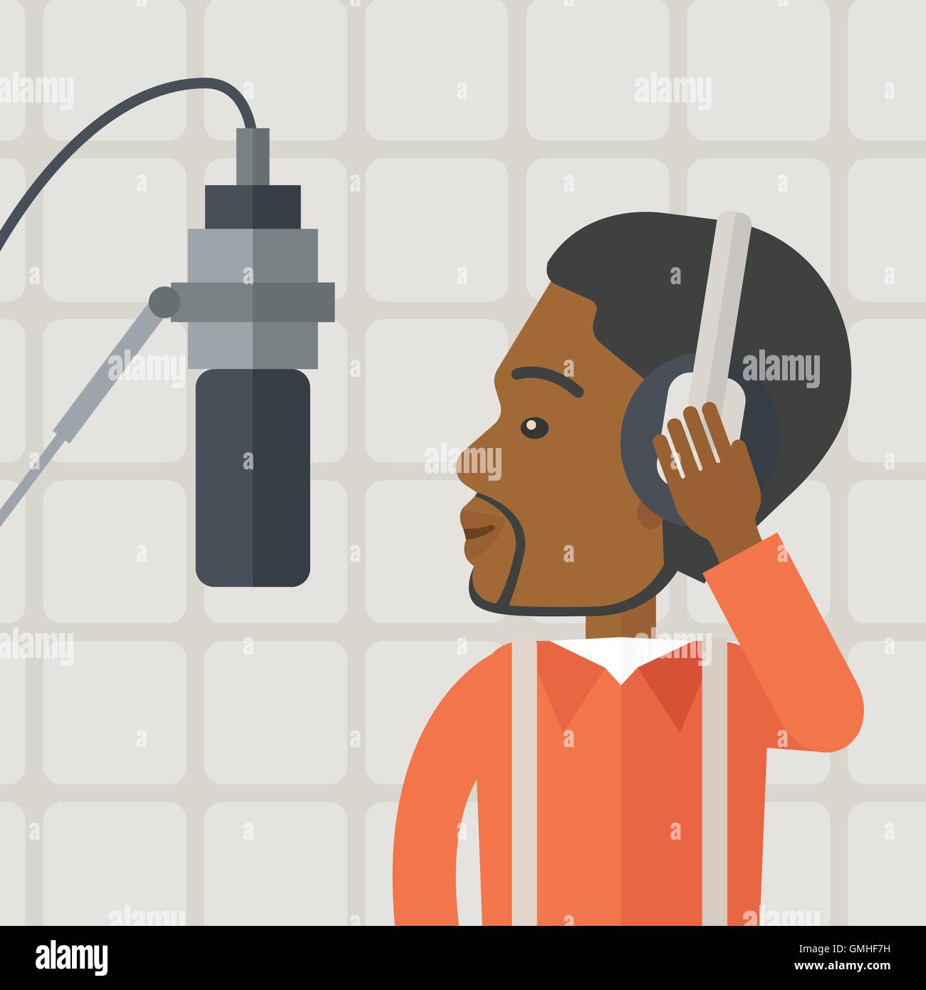 Black radio announcer hi-res stock photography and images - Alamy