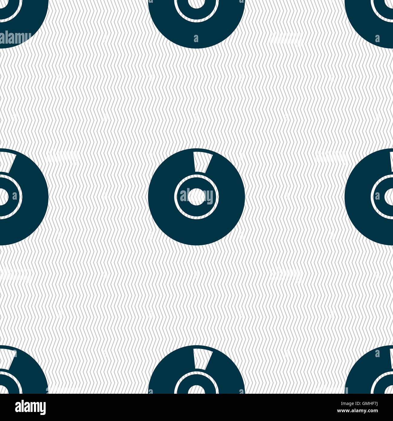 CD or DVD icon sign. Seamless abstract background with geometric shapes ...