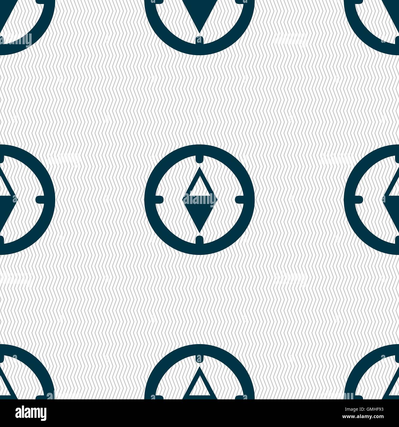 Compass sign icon. Windrose navigation symbol. Seamless abstract ...