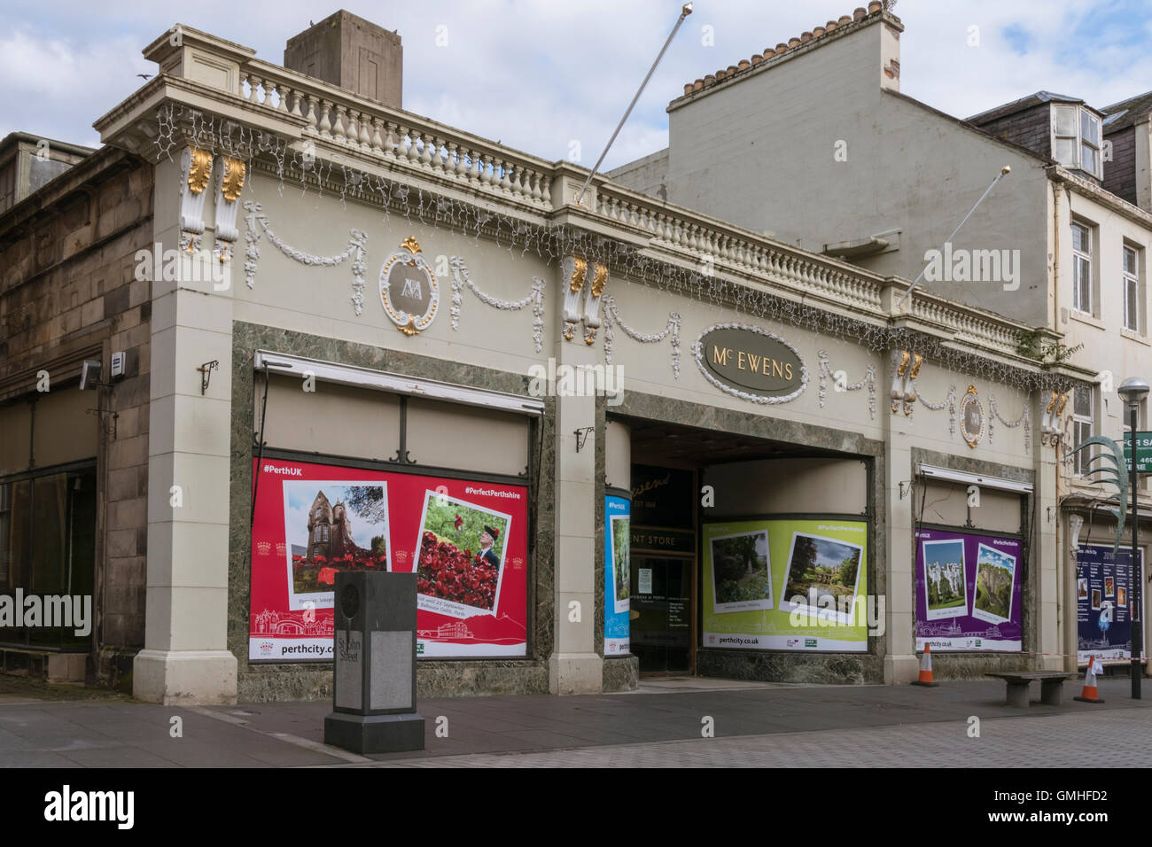 Iconic store McEwens of Perth closed down shop exterior,John Street ...