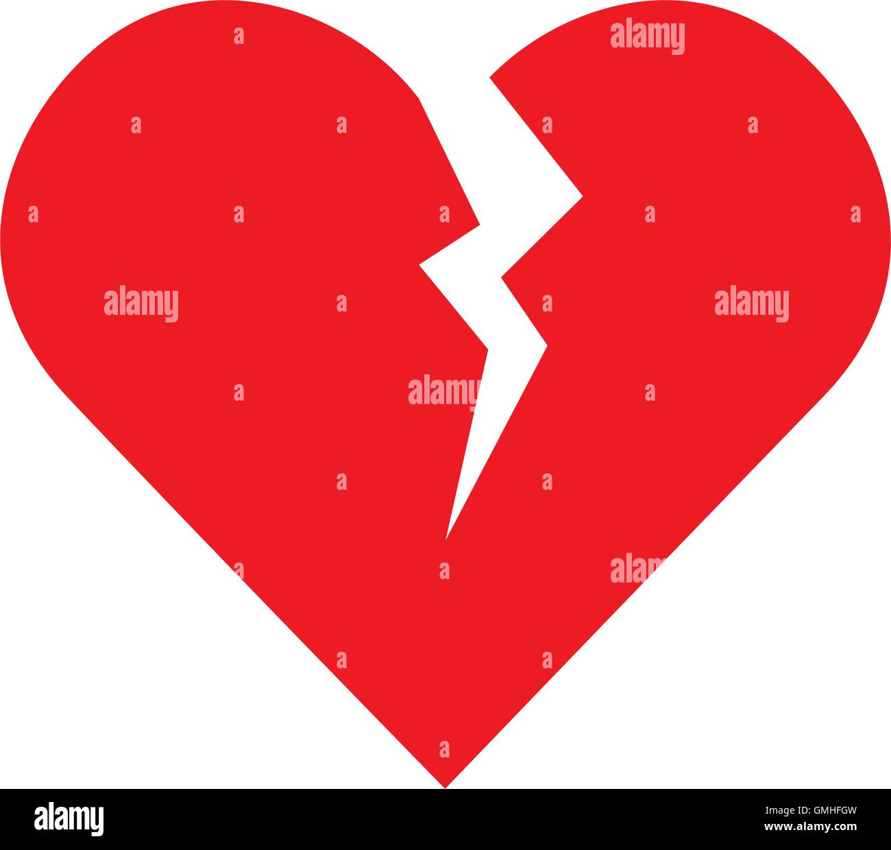 broken heart love Stock Vector Image & Art - Alamy