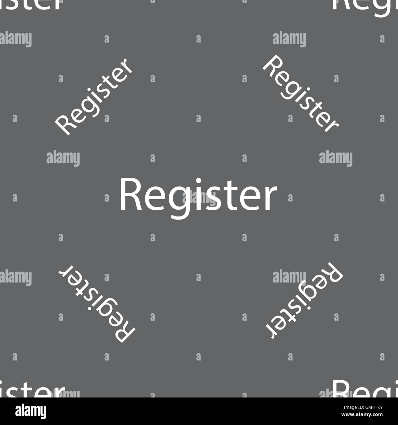 Register sign icon. Membership symbol. Website navigation. Seamless ...