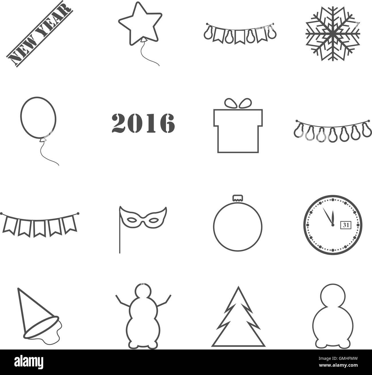 New year party fun Stock Vector Images - Alamy