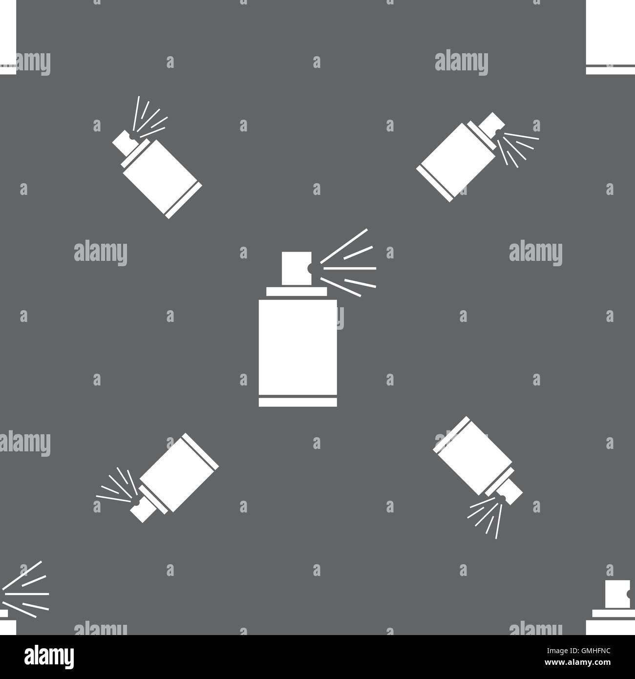 Graffiti spray can sign icon. Aerosol paint symbol. Seamless pattern on ...