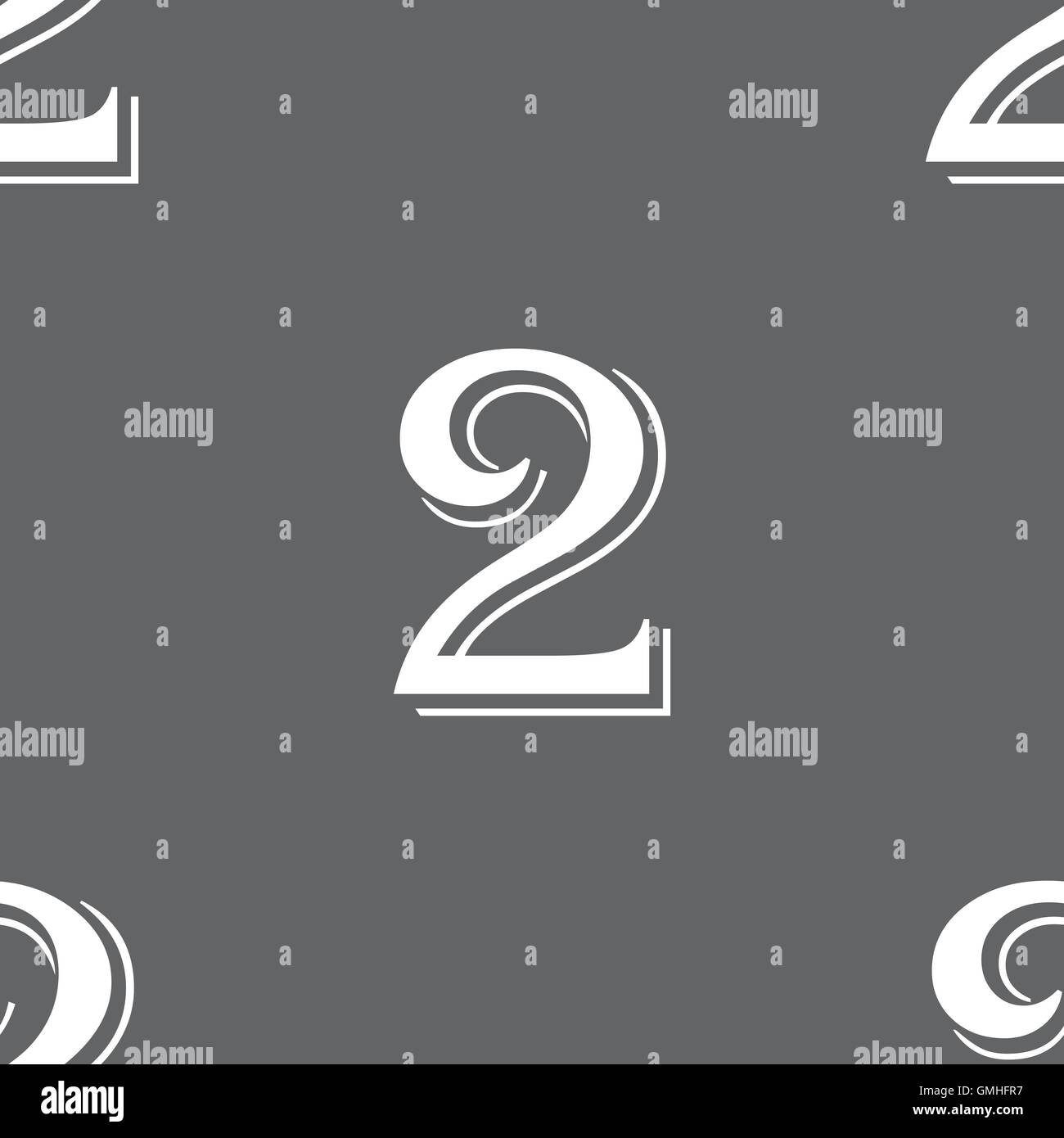 Second place award sign. Winner symbol. Step two. Seamless pattern on a ...
