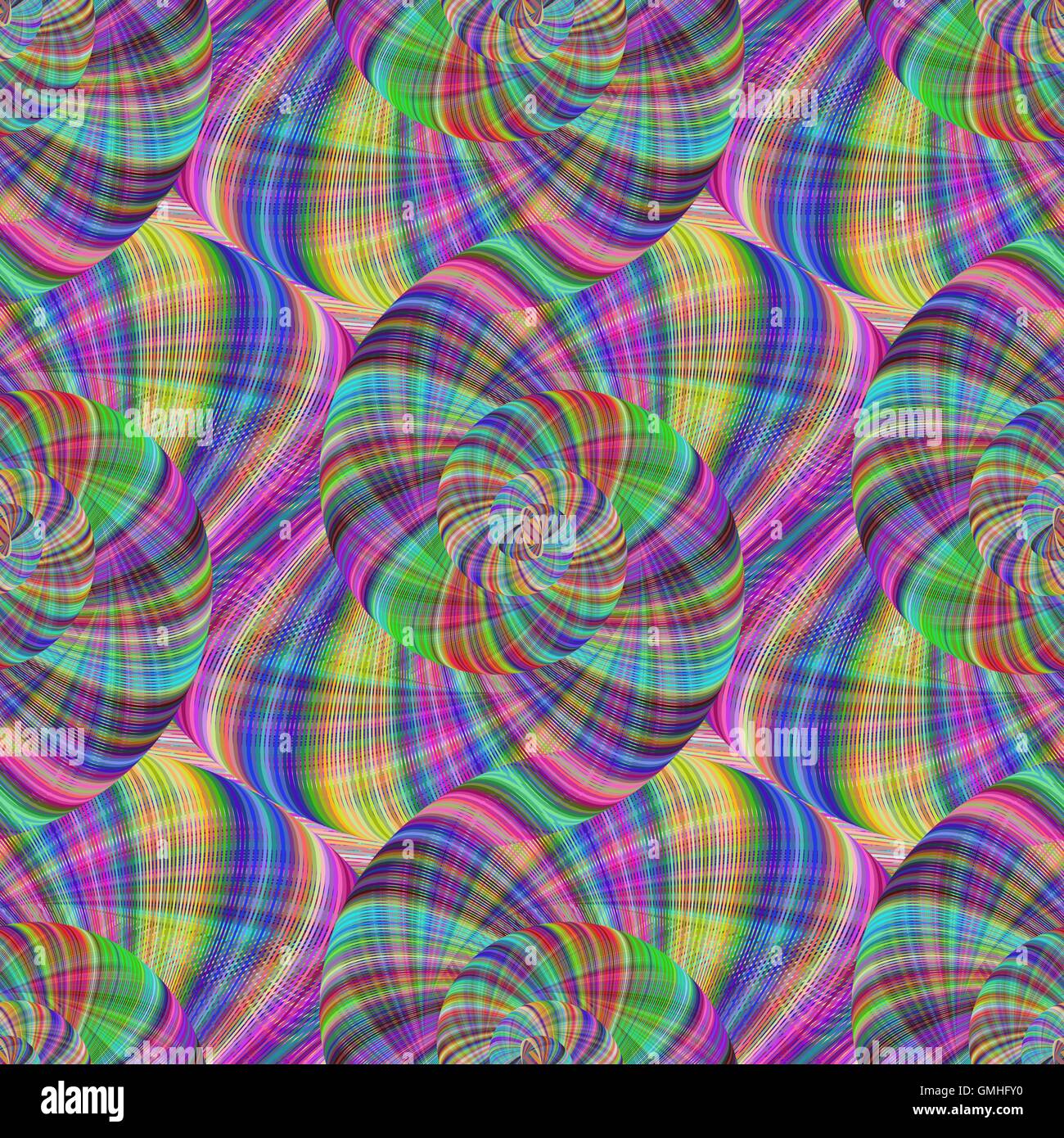 Seamless colorful psychedelic fractal pattern background Stock Vector ...