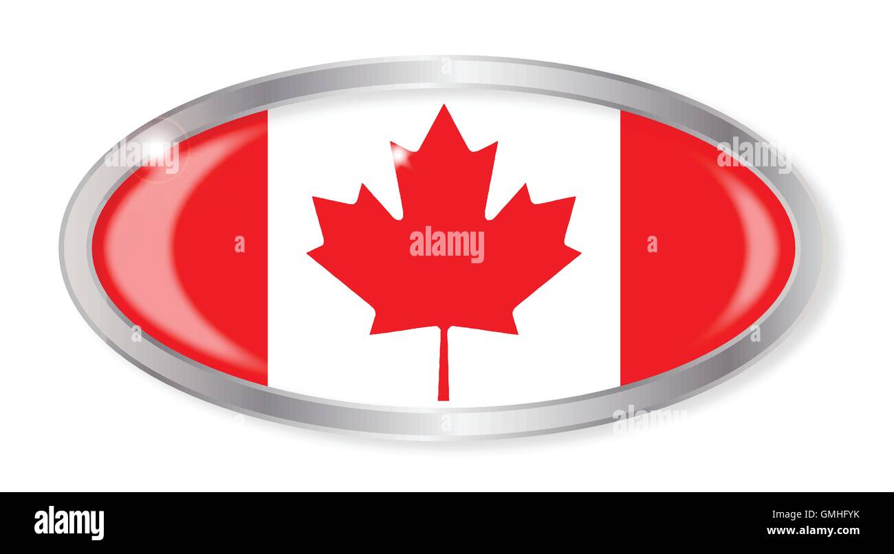 Canada flag button Cut Out Stock Images & Pictures - Alamy