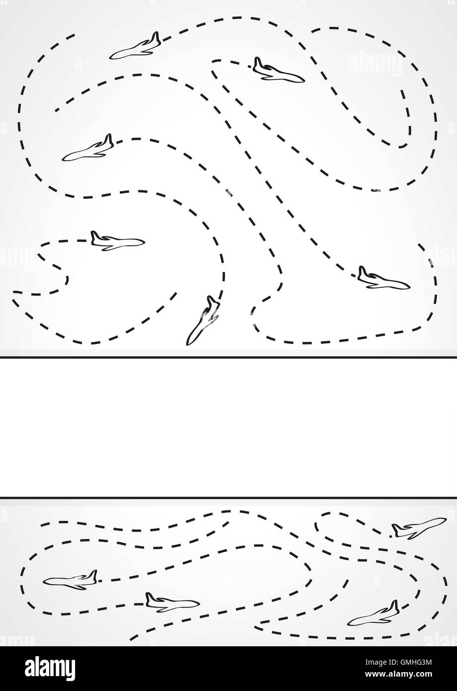 Airplane route plane flight Stock Vector Images - Alamy