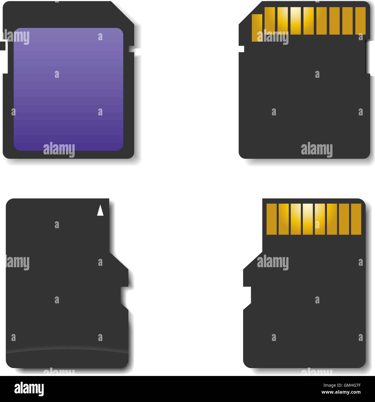 Set memory card, vector illustration Stock Vector Image & Art - Alamy