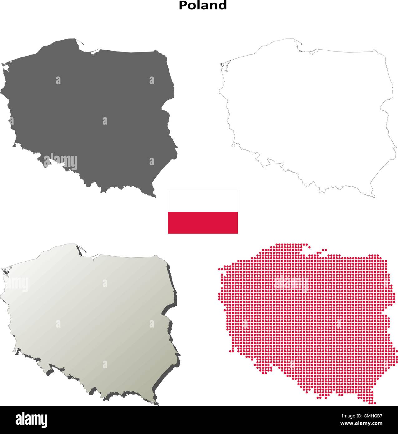 Poland outline map set Stock Vector Image & Art - Alamy