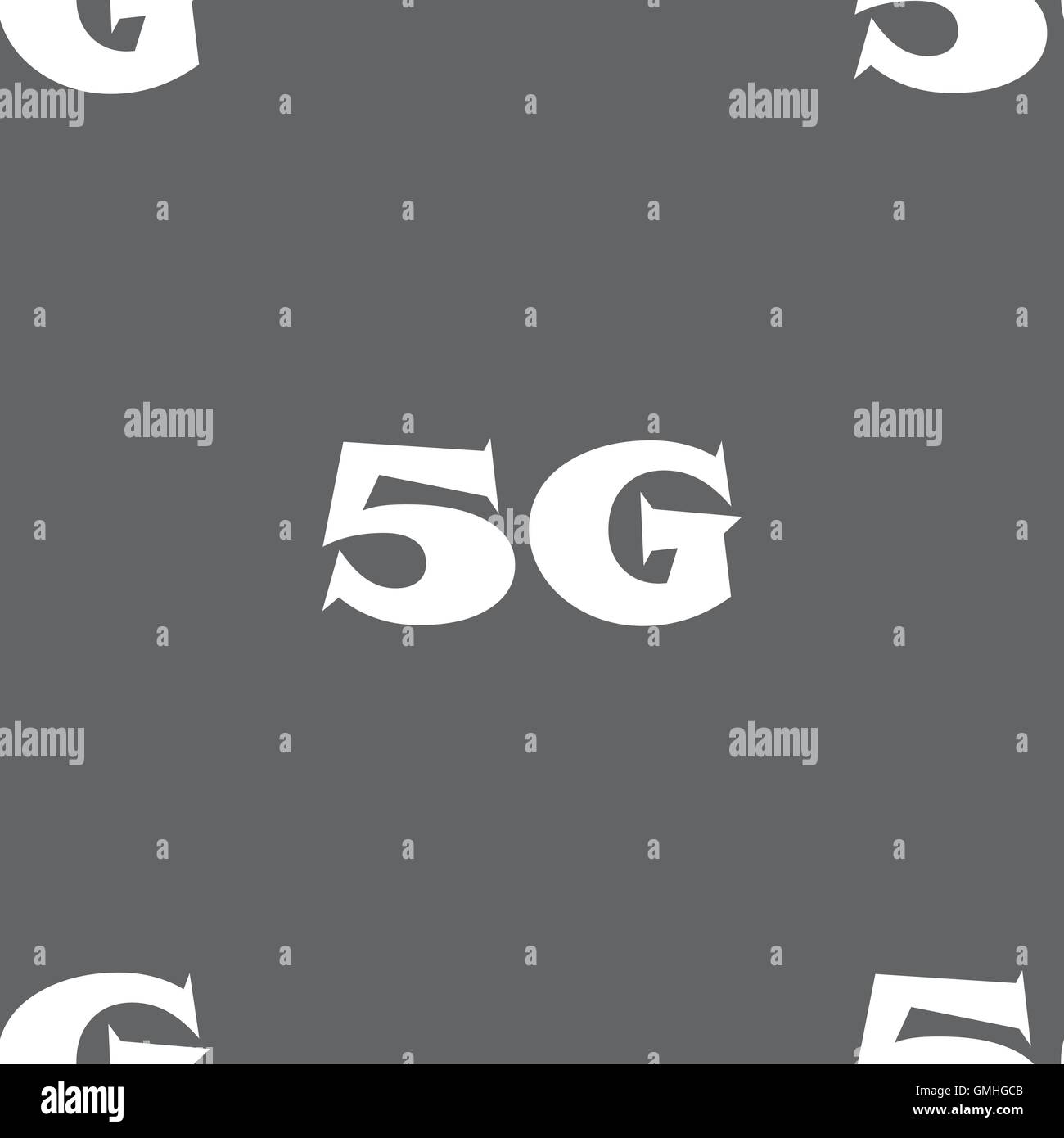 5G sign icon. Mobile telecommunications technology symbol. Seamless ...