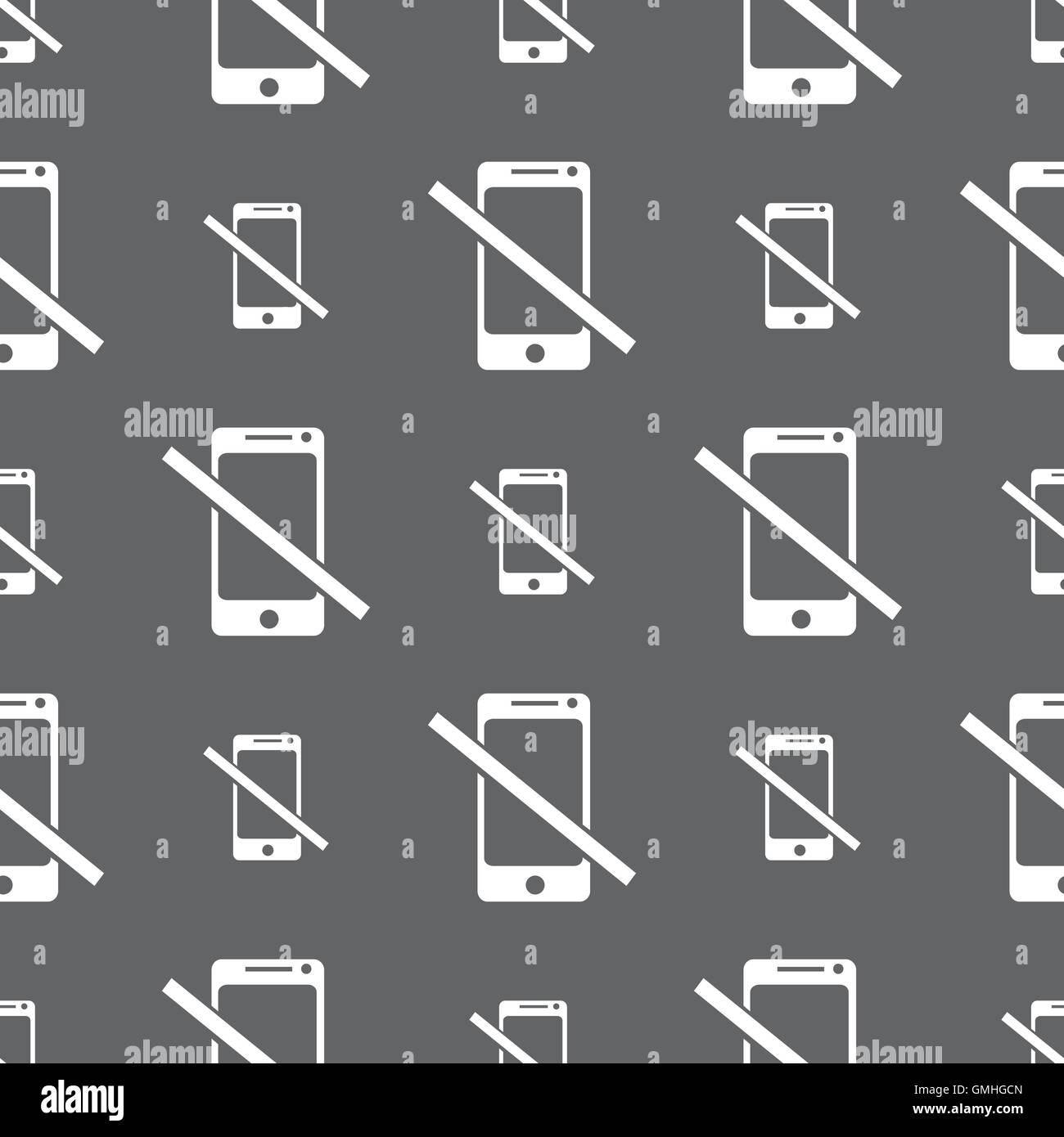 Do not call. Smartphone signs icon. Support symbol. Seamless pattern on ...