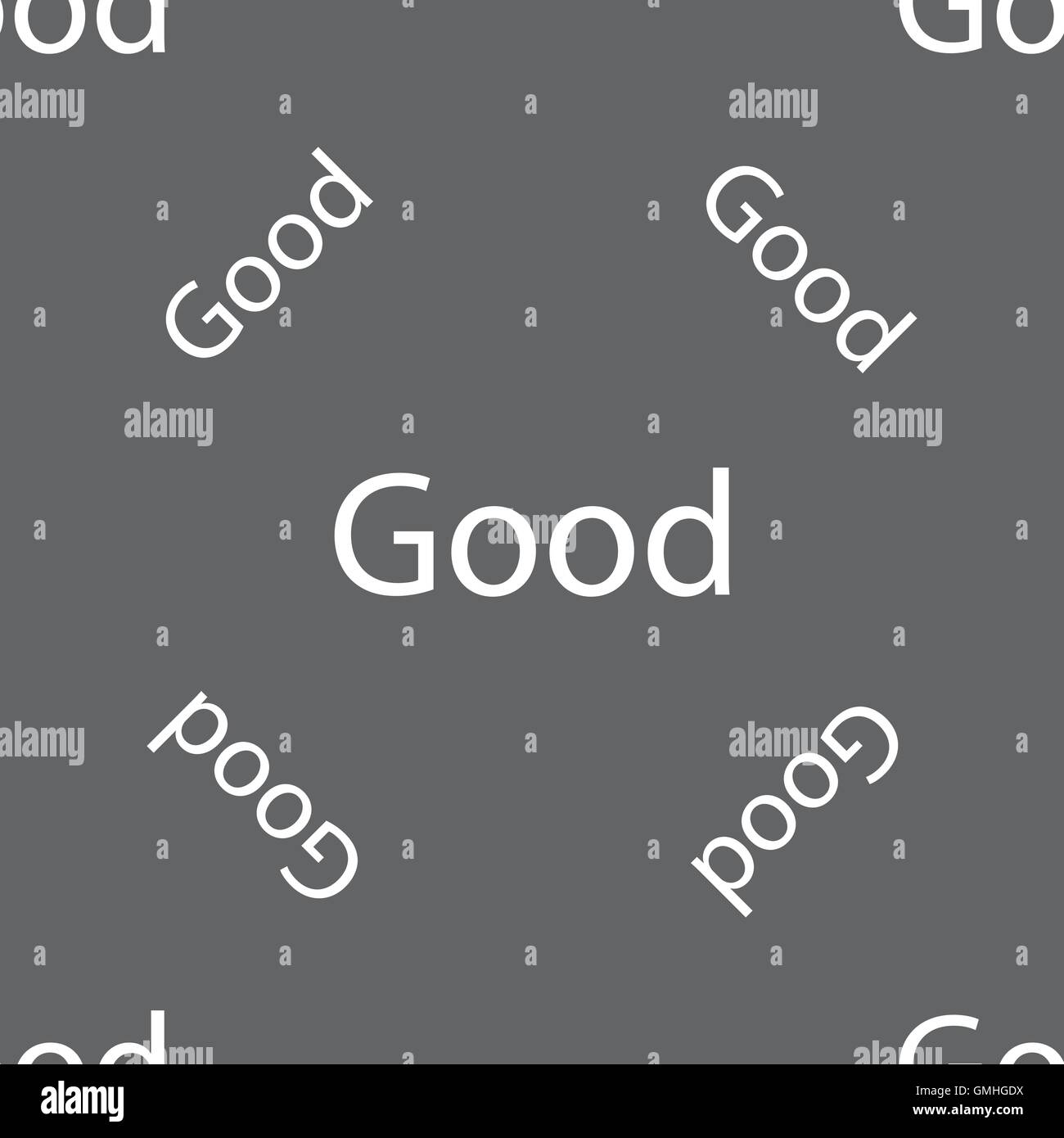 Good sign icon. Seamless pattern on a gray background. Vector Stock ...